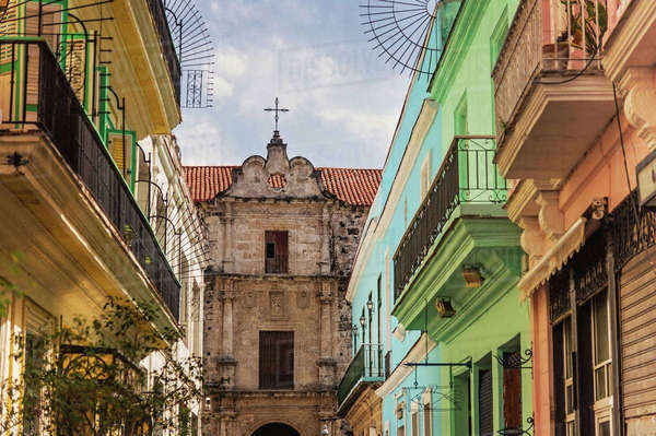 Cuba, Havana, Colonial architecture - Royalty-free Stock Photo | Dissolve