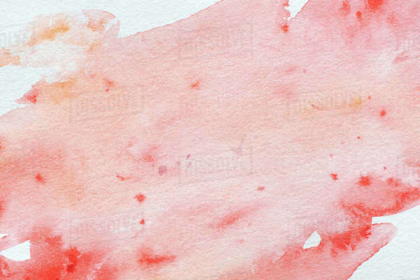 Abstract background with red watercolor painting on white paper - Stock ...