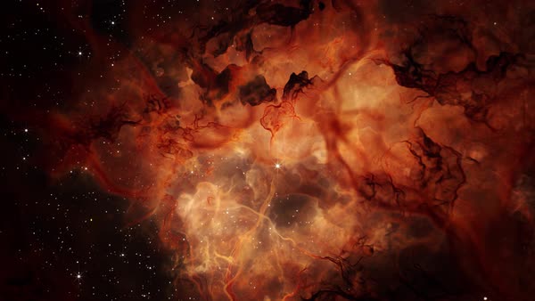 Flying through nebula in space, animation - Stock Video Footage - Dissolve