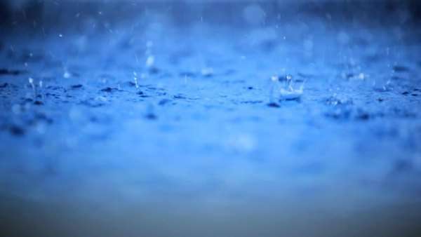 Tropical rain balls bouncing of rain flooded surface, Southern ...