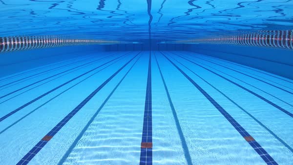 Olympic Swimming pool underwater background. - 4K Royalty-free Stock ...