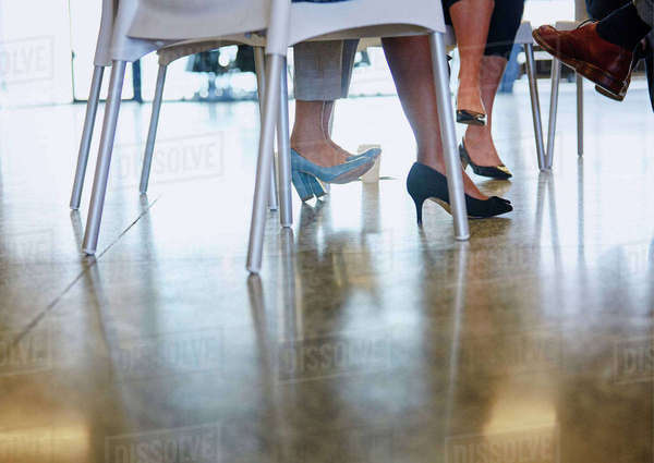 High heels of businesswomen in meeting - Royalty-free Stock Photo ...
