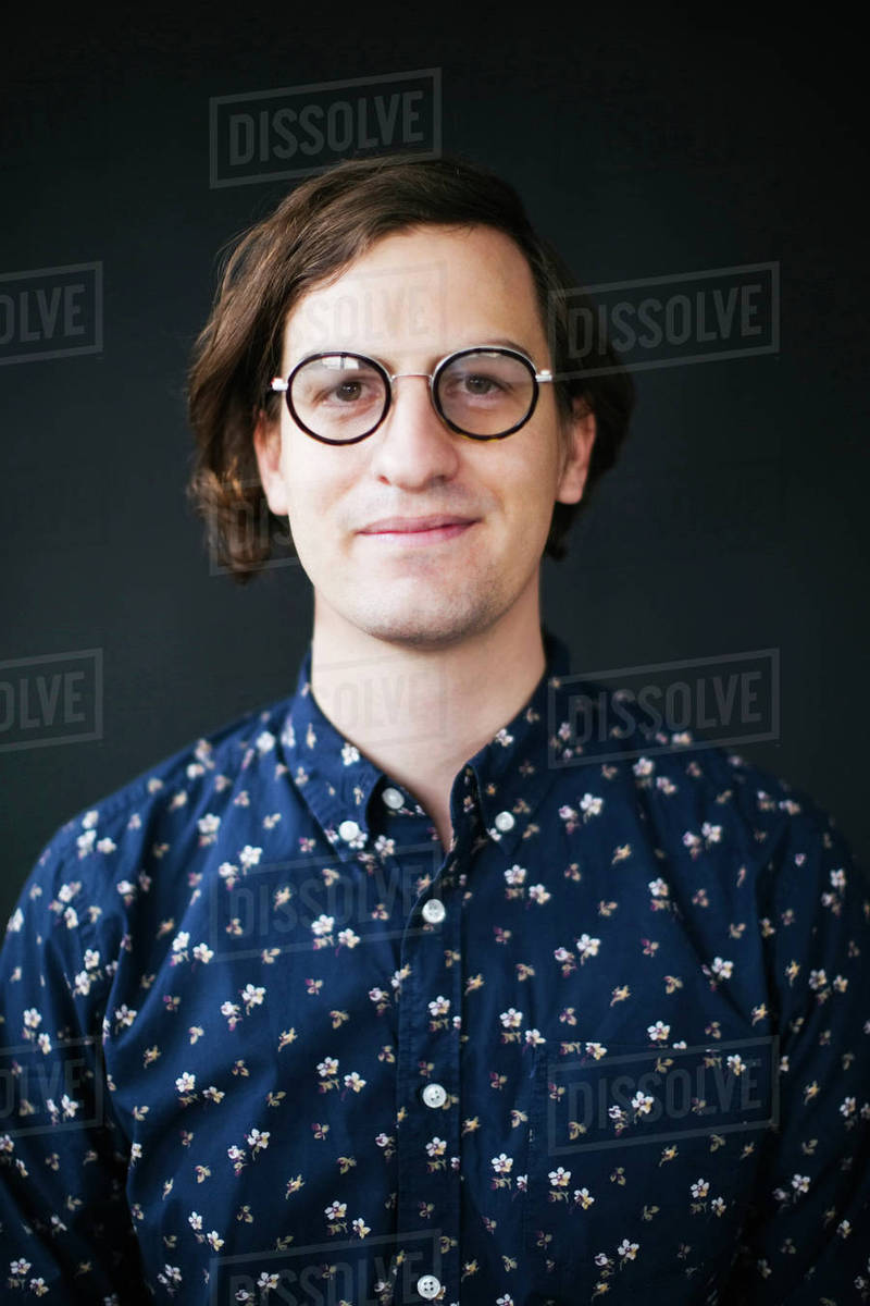 Portrait of man with glasses - Royalty-free Stock Photo | Dissolve