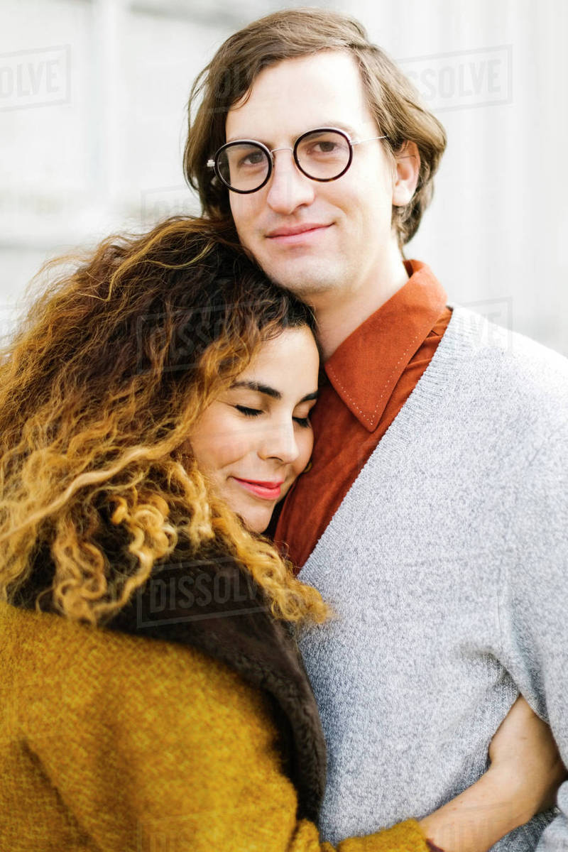 Portrait of embracing couple - Royalty-free Stock Photo | Dissolve