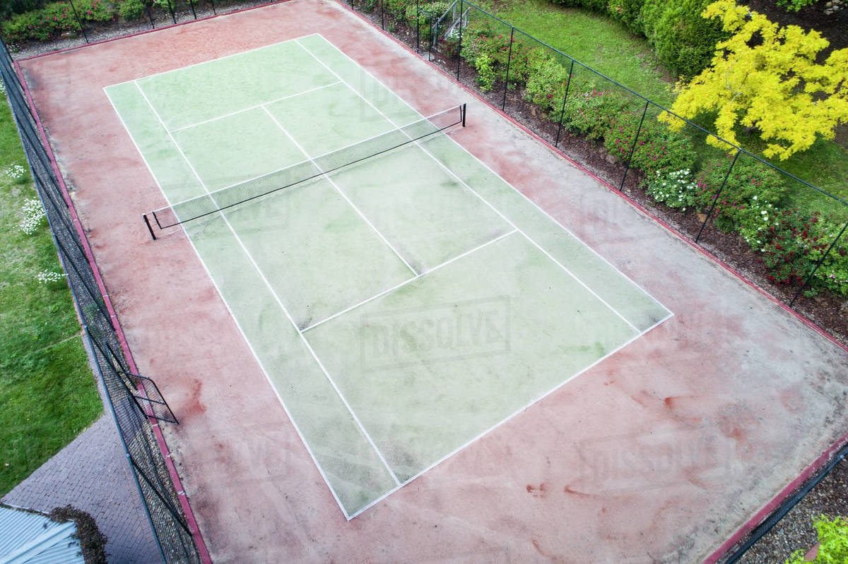 Empty tennis court - Royalty-free Stock Photo | Dissolve