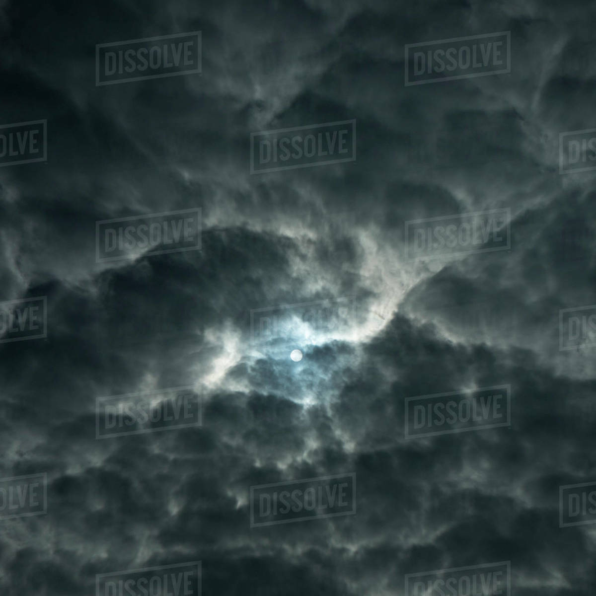 Full moon in dramatic night sky - Royalty-free Stock Photo | Dissolve