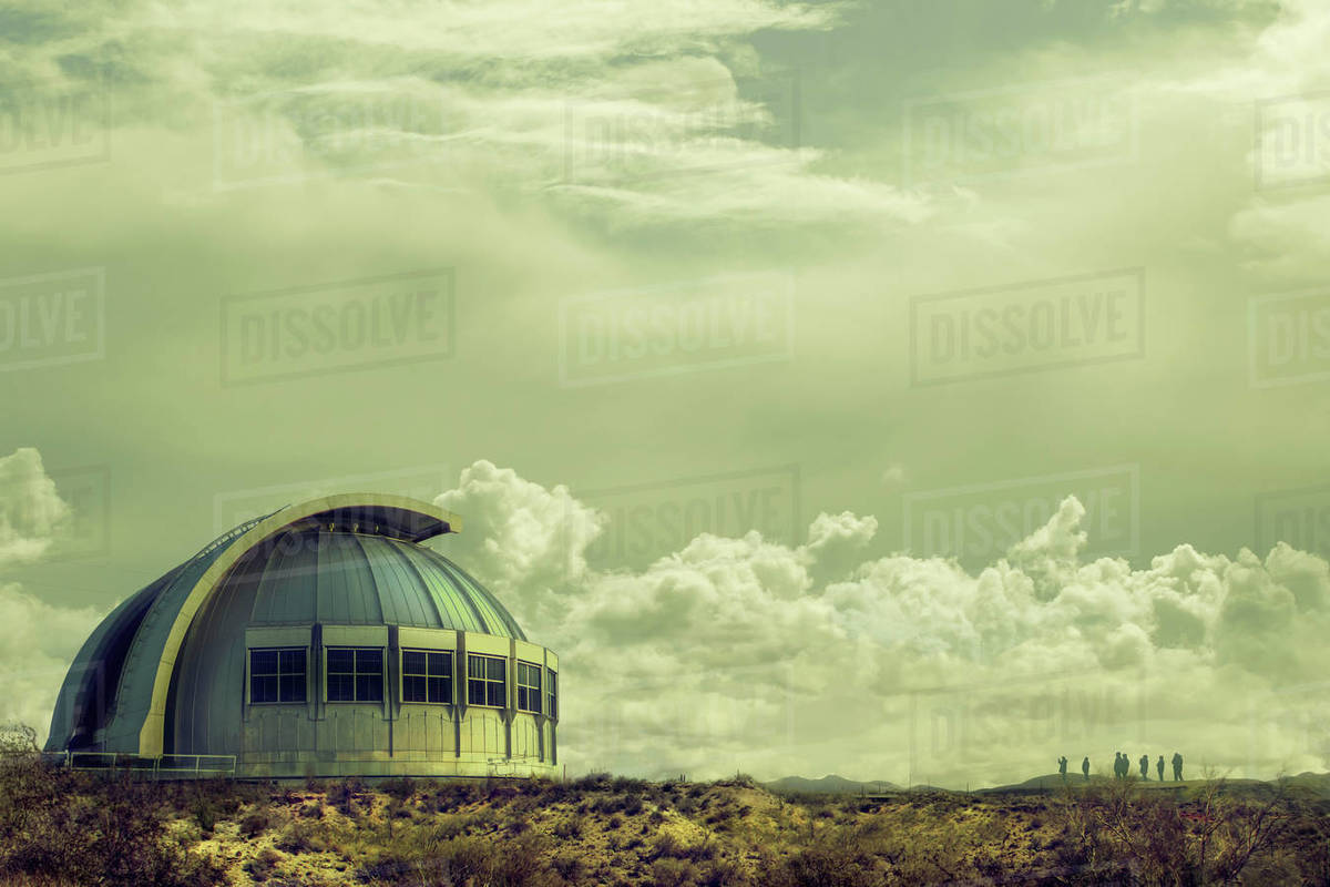 USA, Landscape with architectural dome - Stock Photo - Dissolve