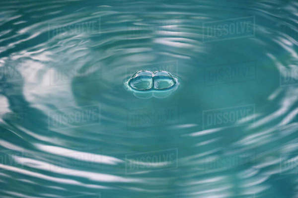 Air bubbles on water surface - Stock Photo - Dissolve