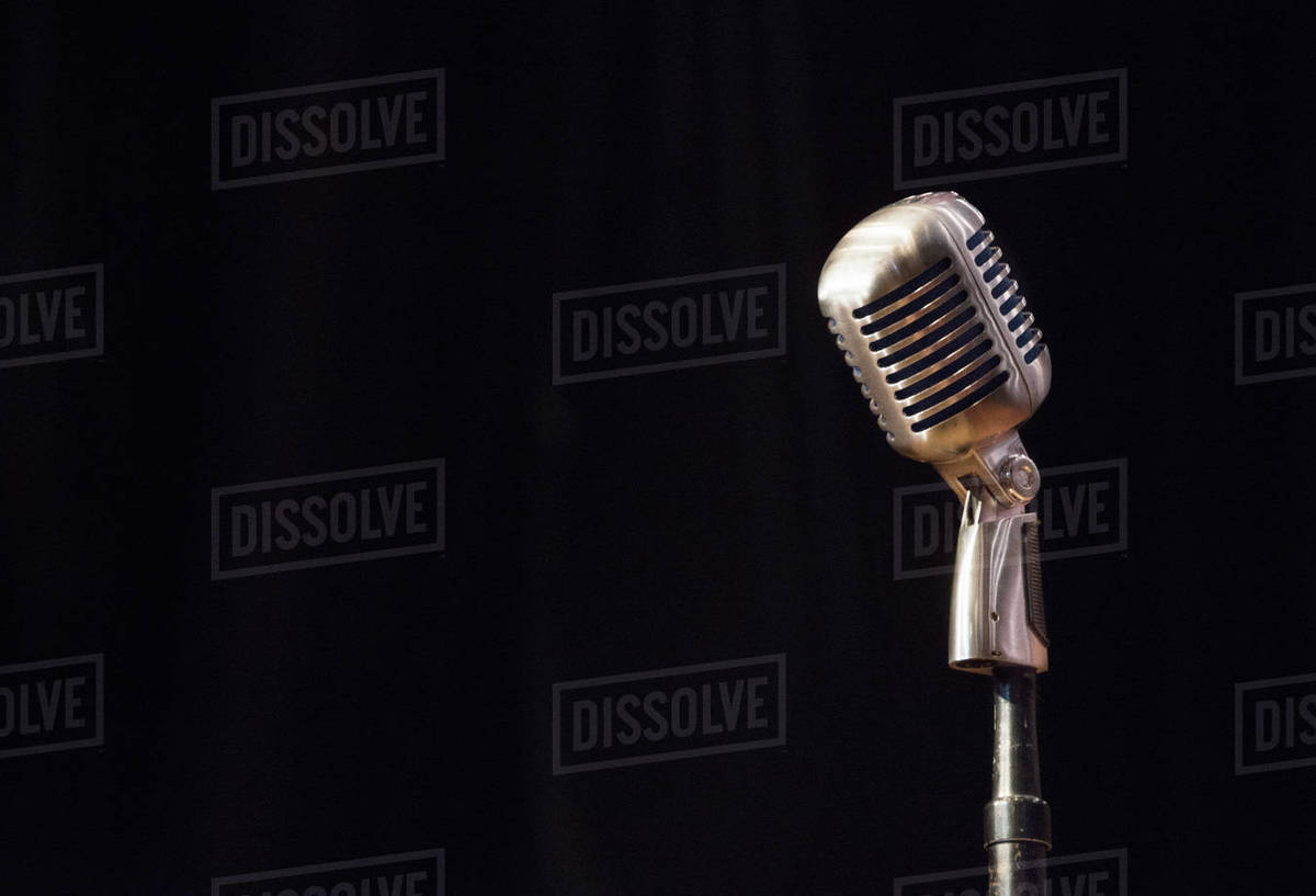 Vintage stage microphone - Royalty-free Stock Photo | Dissolve