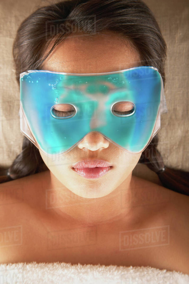 Woman with eye mask - Royalty-free Stock Photo | Dissolve