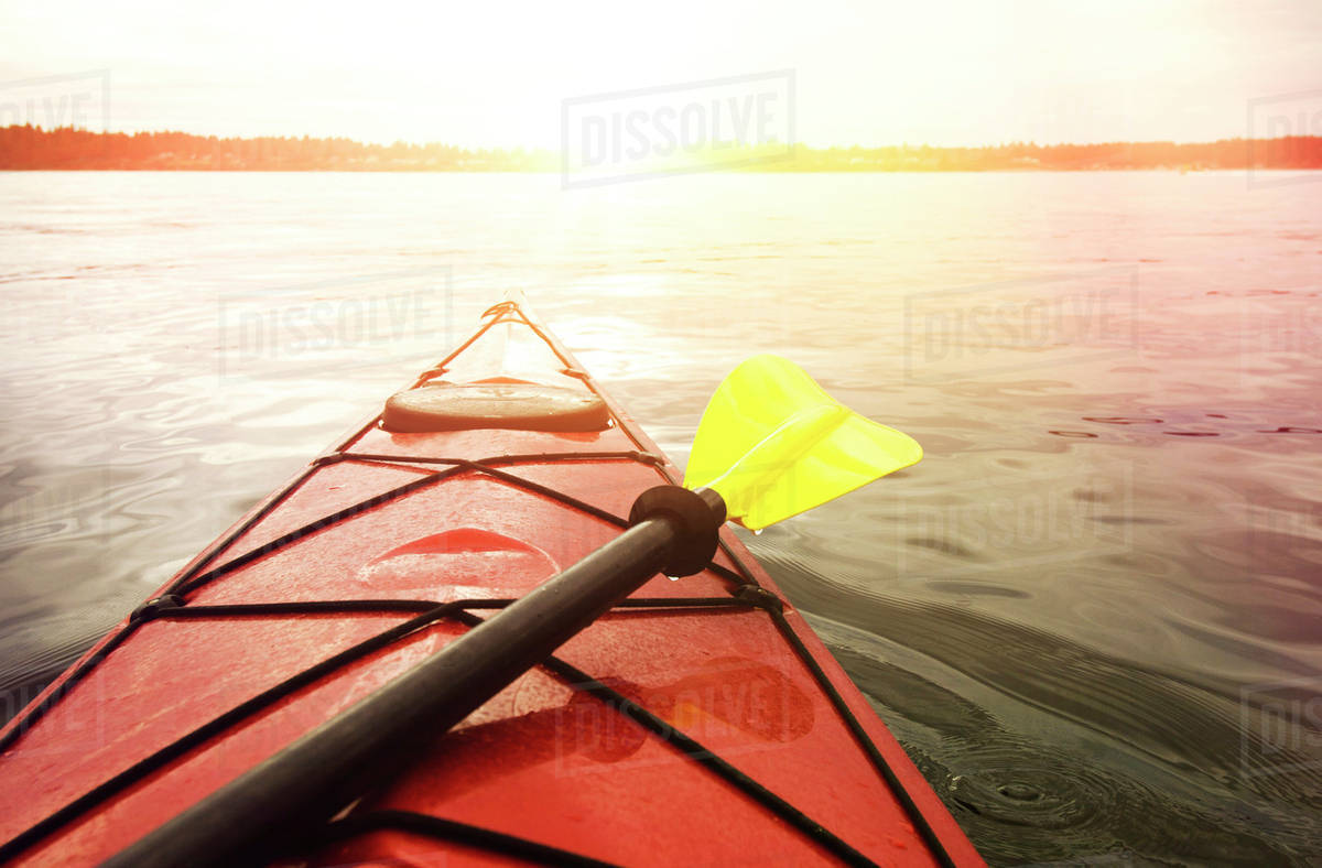Kayaking on lake - Royalty-free Stock Photo | Dissolve