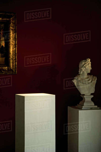 Interior of art museum at night - Royalty-free Stock Photo | Dissolve