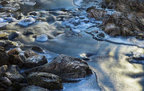 Stream in winter - Royalty-free Stock Photo | Dissolve
