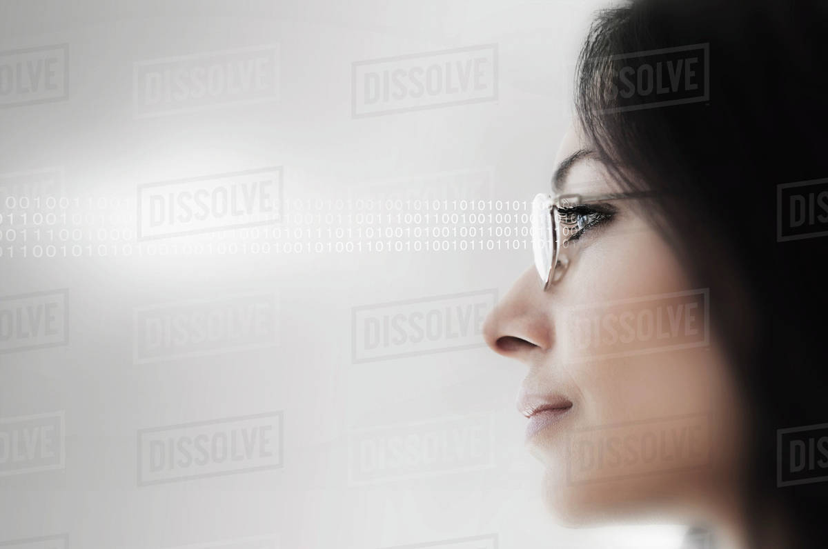 Young woman wearing spectacles - Royalty-free Stock Photo | Dissolve