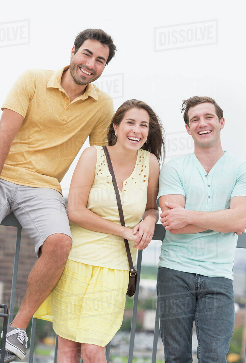 Portrait of friends hanging out - Stock Photo - Dissolve