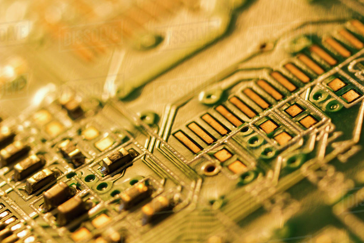 Studio shot of computer chip - Stock Photo - Dissolve