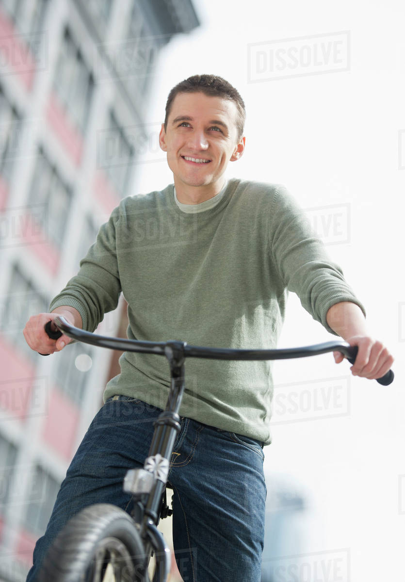 Man cycling - Royalty-free Stock Photo | Dissolve