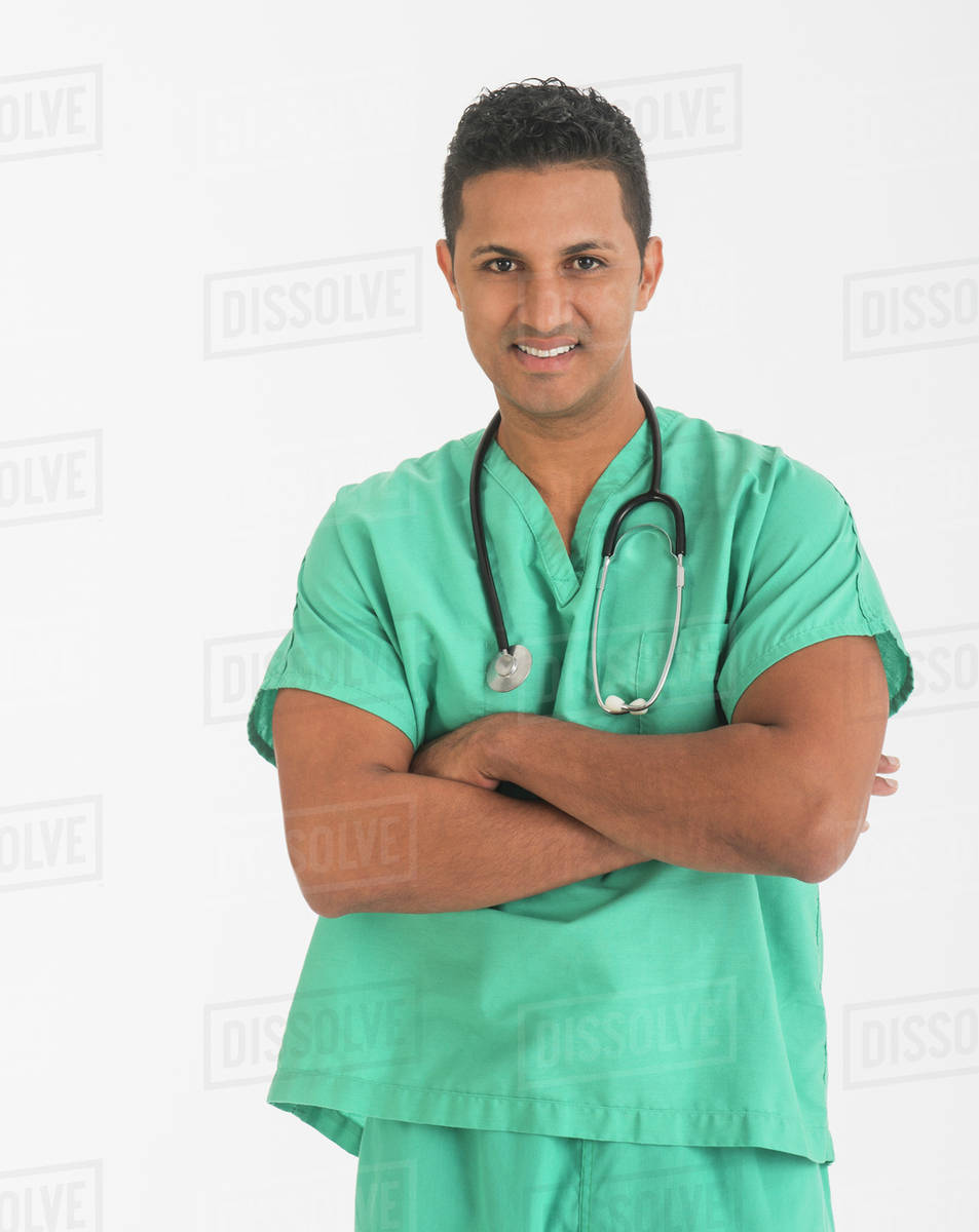 Studio portrait of doctor - Royalty-free Stock Photo | Dissolve