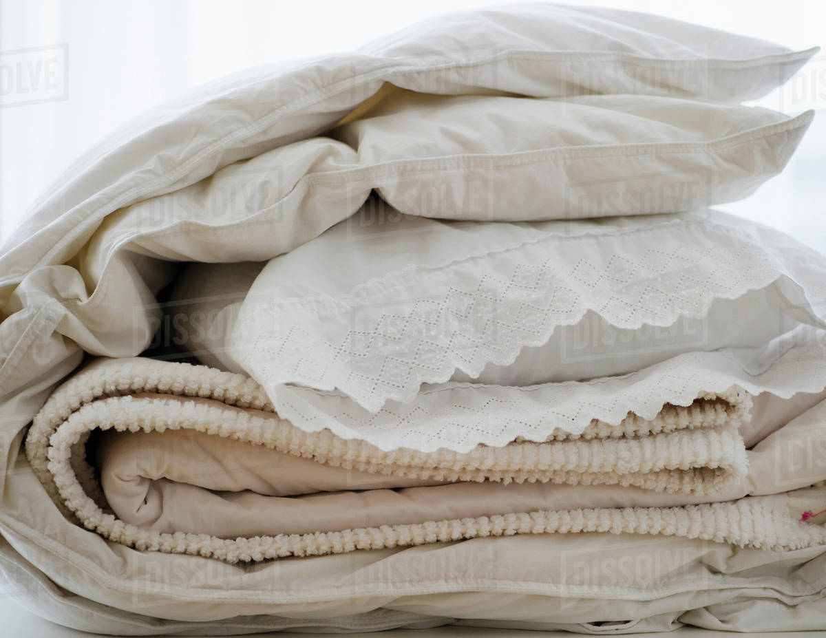 Folded bedding - Royalty-free Stock Photo | Dissolve