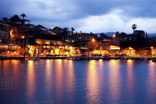 Harbour at dusk - Royalty-free Stock Photo | Dissolve