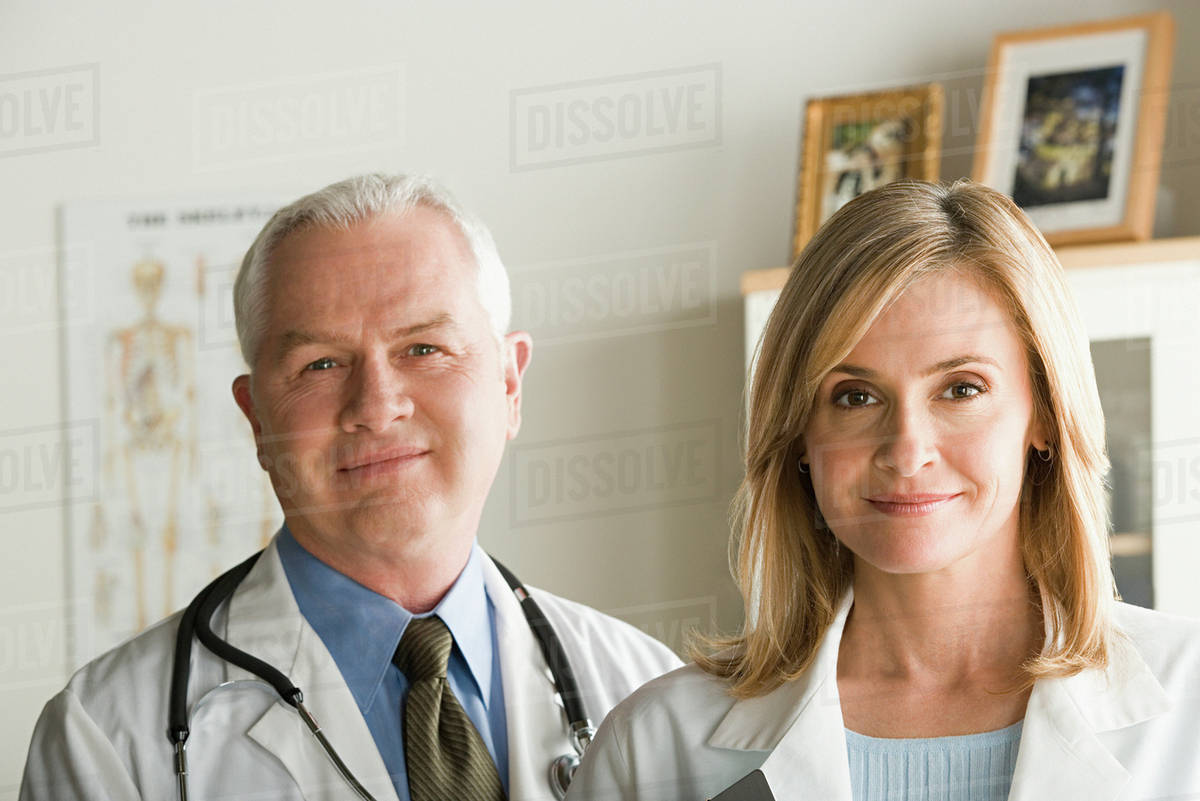 Portrait of two doctors - Royalty-free Stock Photo | Dissolve