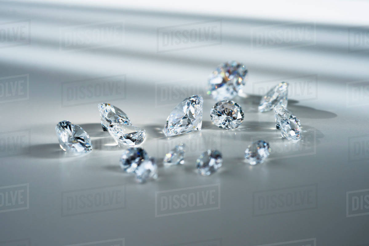 Studio shot of diamonds - Royalty-free Stock Photo | Dissolve