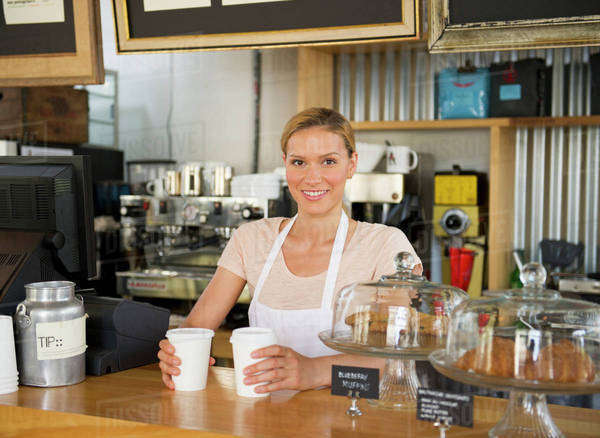 Female cafe owner - Royalty-free Stock Photo | Dissolve