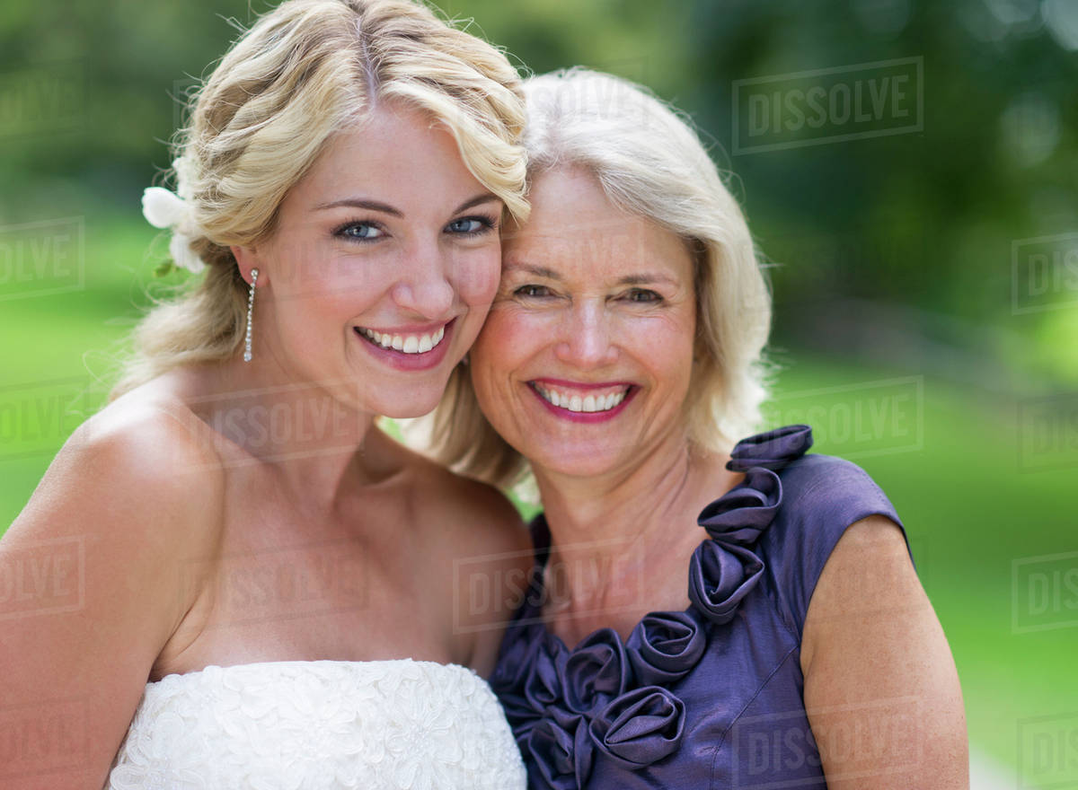 Portrait of bride with mother - Royalty-free Stock Photo | Dissolve