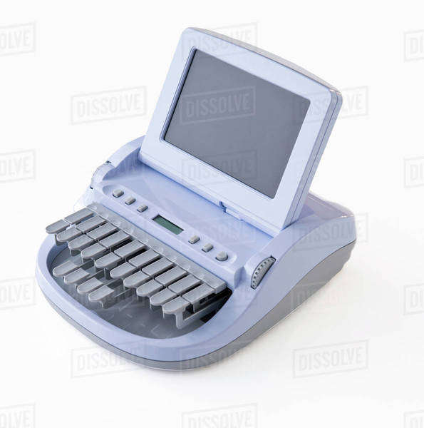 Studio shot of stenograph machine - Royalty-free Stock Photo | Dissolve
