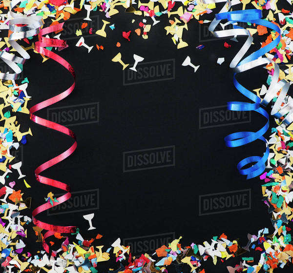 Confetti and ribbons - Royalty-free Stock Photo | Dissolve