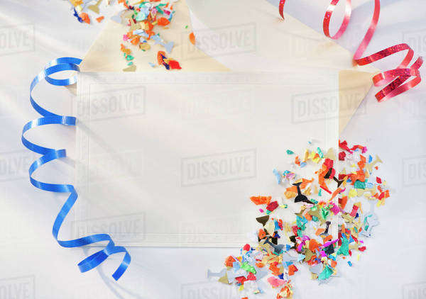 Confetti and ribbons - Stock Photo - Dissolve