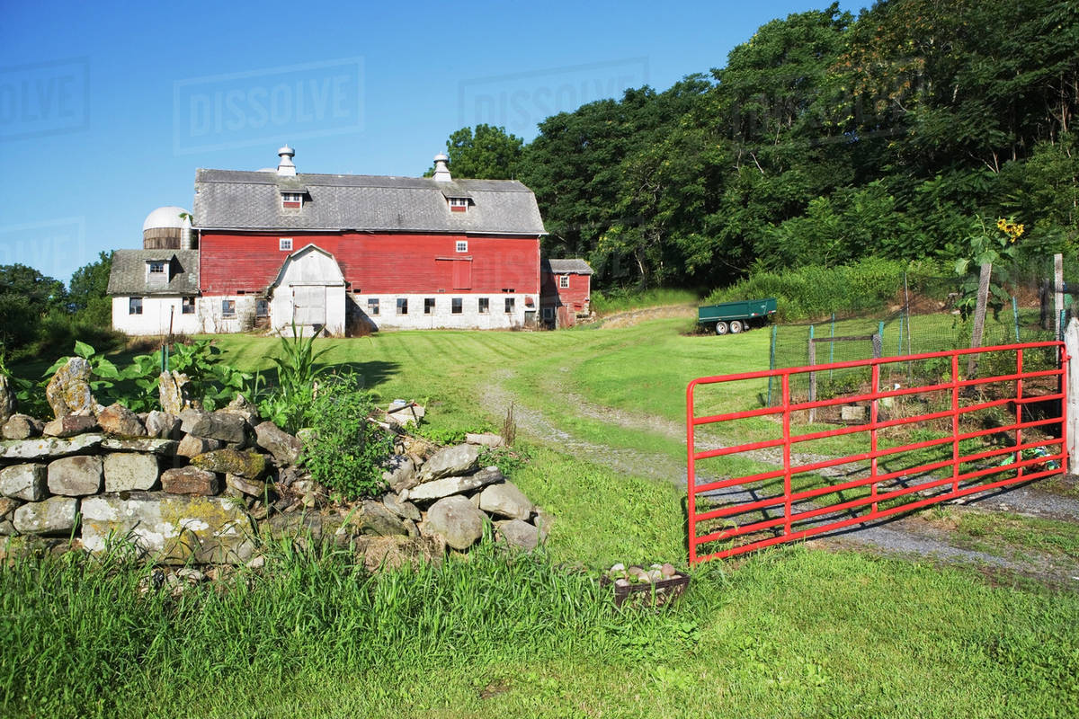 USA, New York State, Chester, Barn on countryside - Royalty-free Stock ...