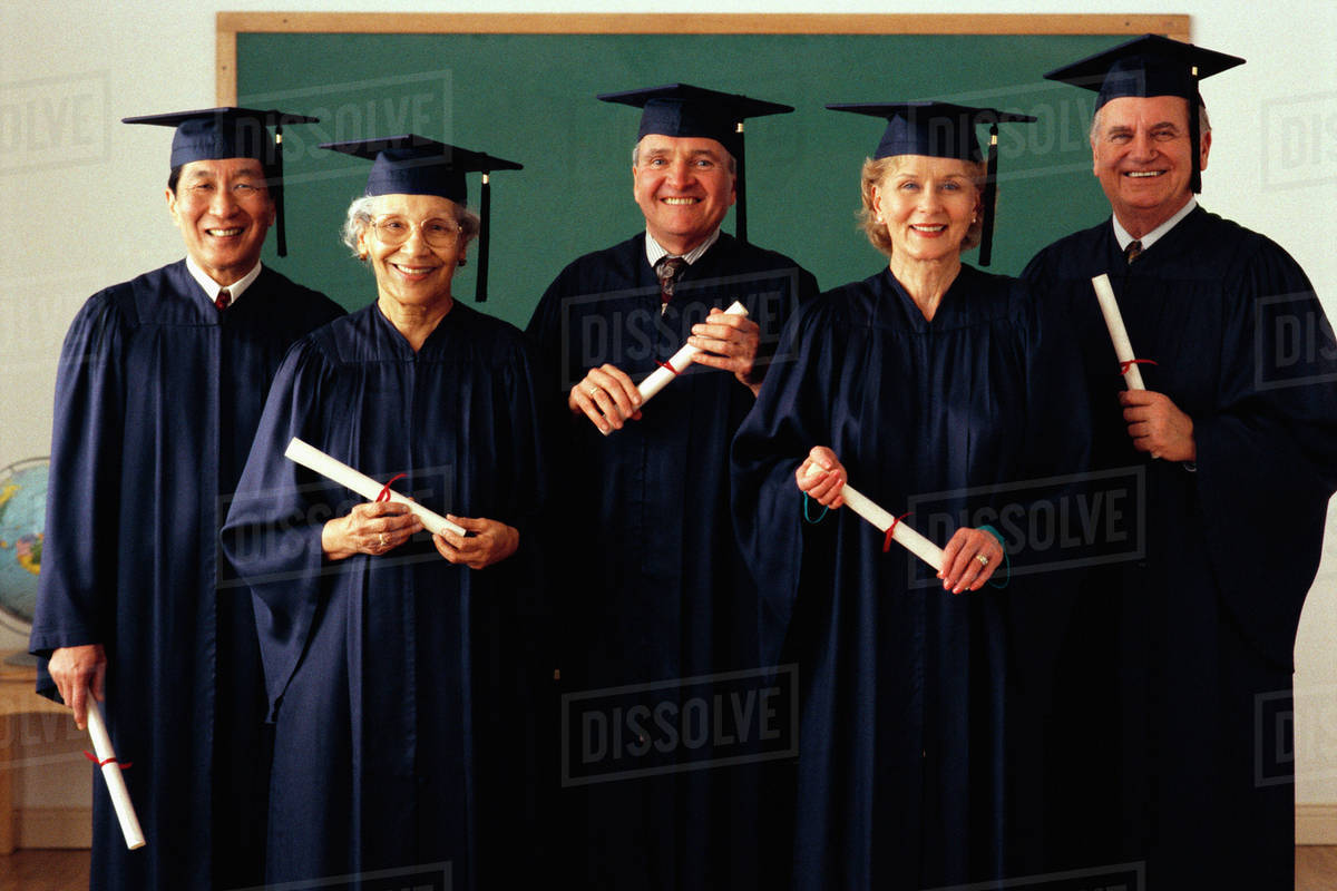 Seniors students graduate - Royalty-free Stock Photo | Dissolve