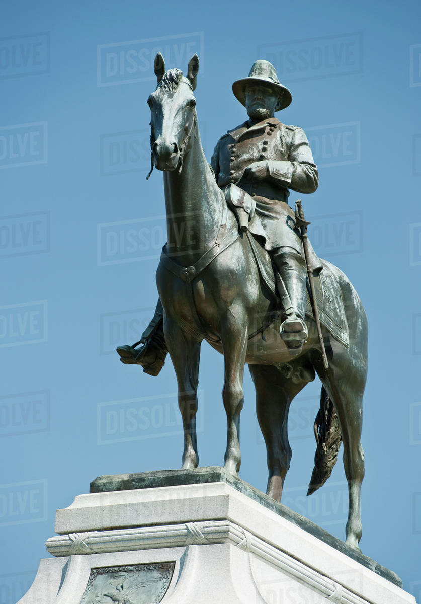 Statue of General Sherman at Vicksburg Military Park - Royalty-free ...