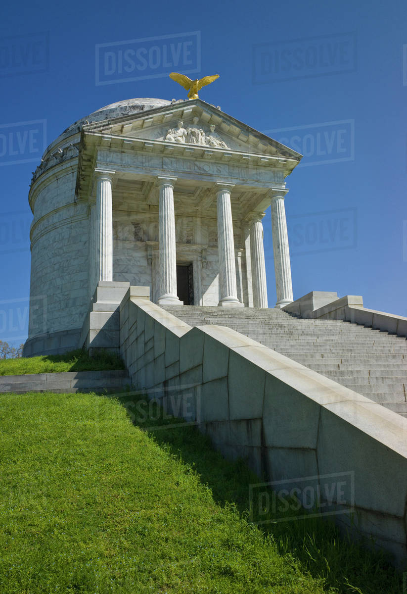 Illinois memorial at Vicksburg National Military Park - Royalty-free ...