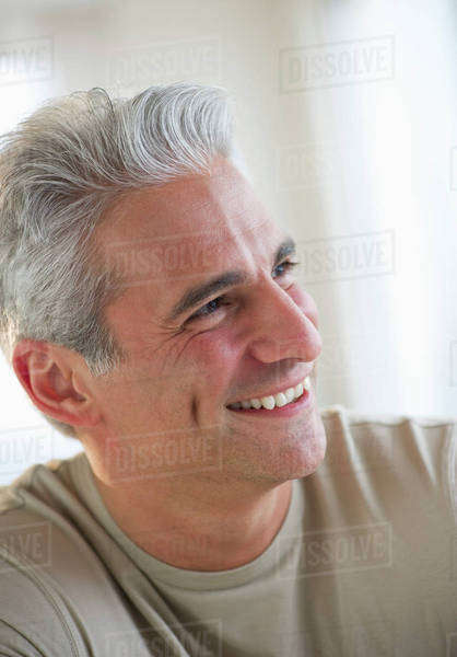 Portrait of a grey haired man - Royalty-free Stock Photo | Dissolve