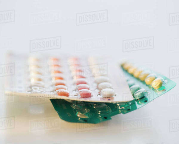 Birth control pills - Royalty-free Stock Photo | Dissolve