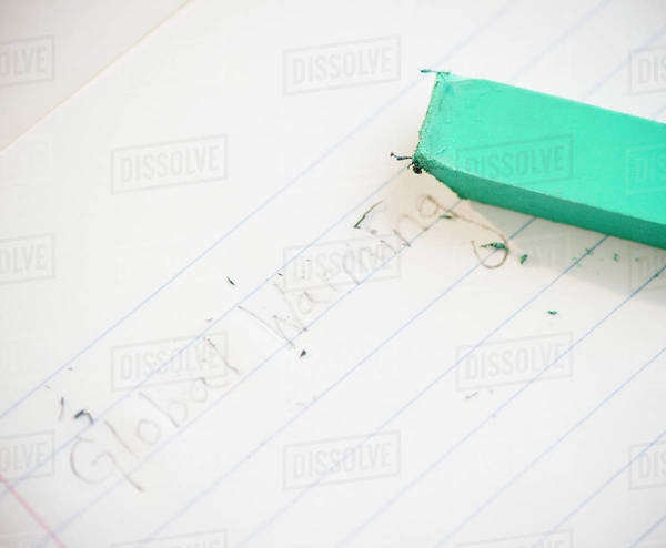 Eraser on notebook - Royalty-free Stock Photo | Dissolve