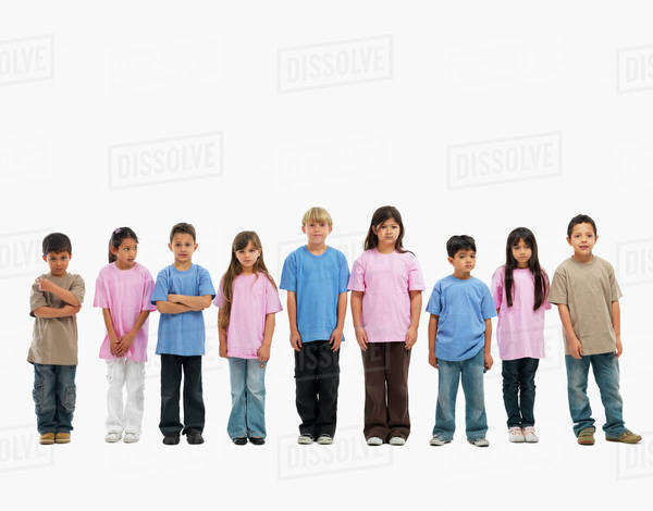 Children in a line - Royalty-free Stock Photo | Dissolve
