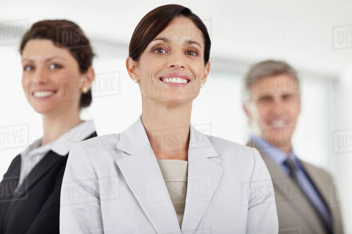 Business trio portrait - Stock Photo - Dissolve