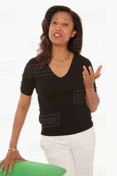 Woman asking a question - Stock Photo - Dissolve