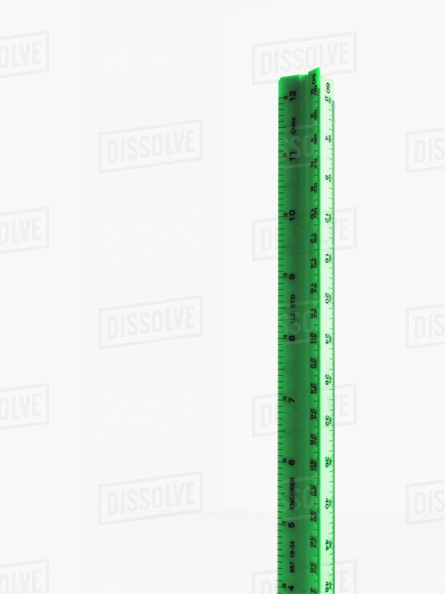 Green ruler - Royalty-free Stock Photo | Dissolve