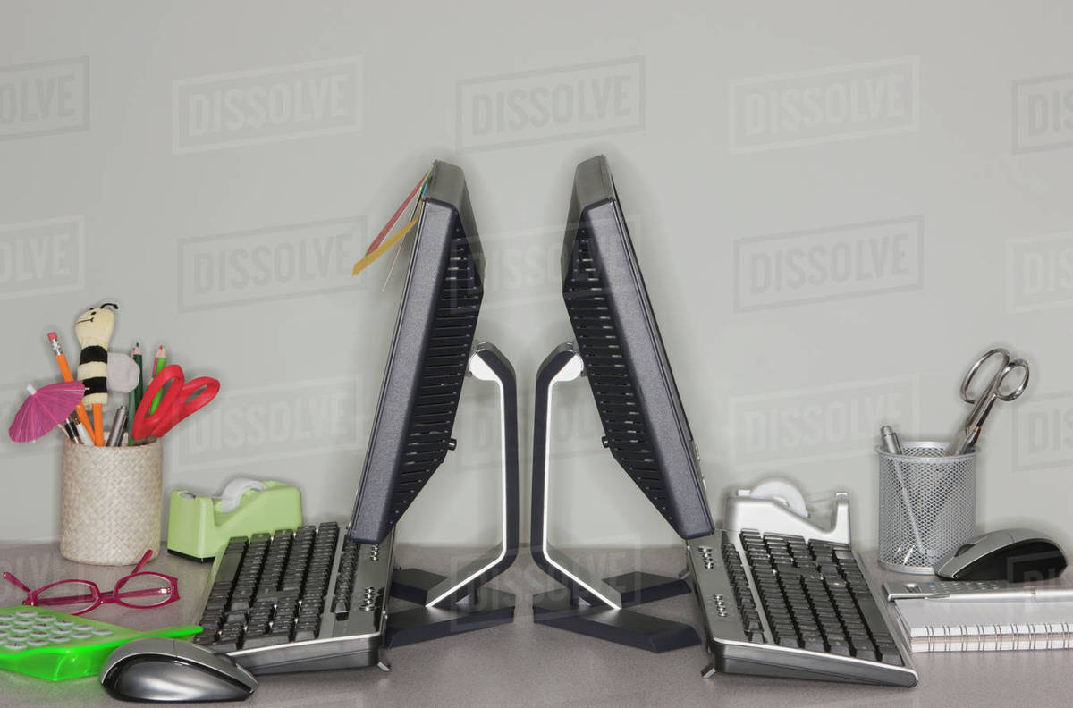 Office workstations - Royalty-free Stock Photo | Dissolve