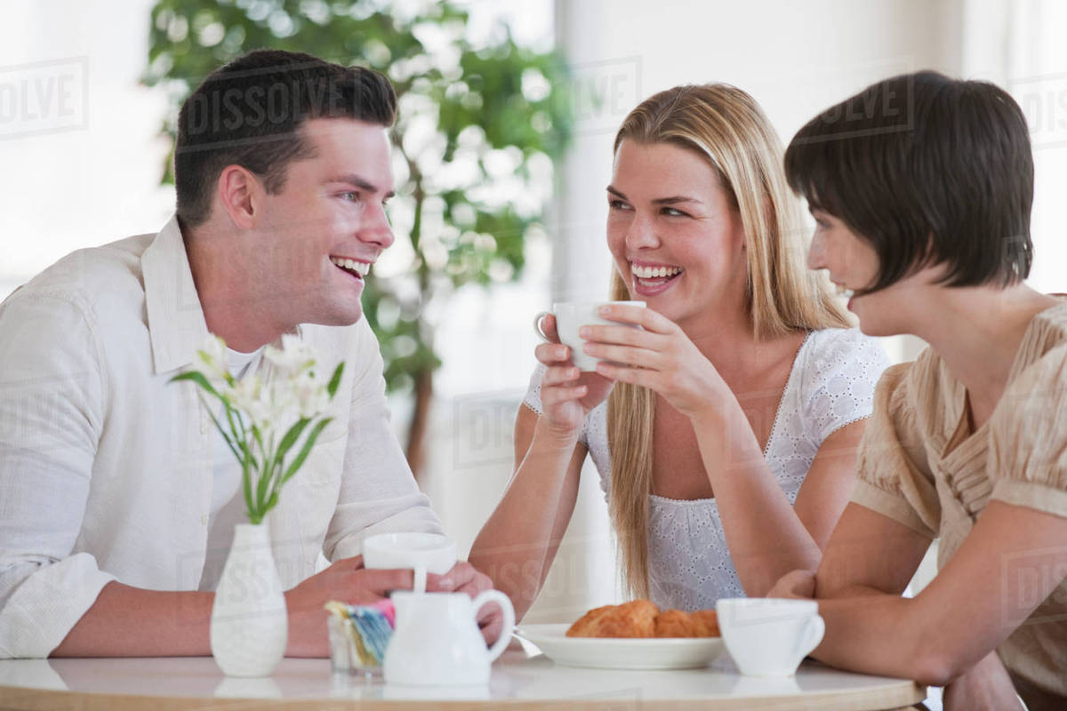 Students socializing - Stock Photo - Dissolve