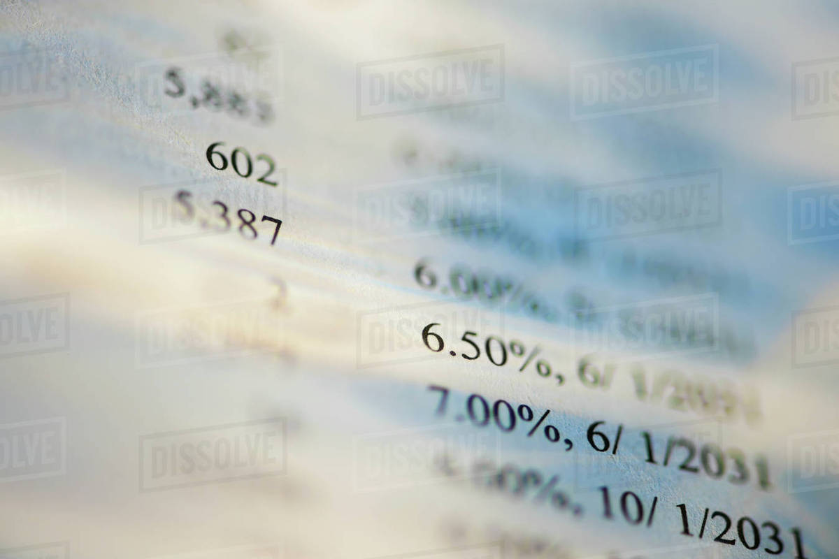 Banking statements - Stock Photo - Dissolve