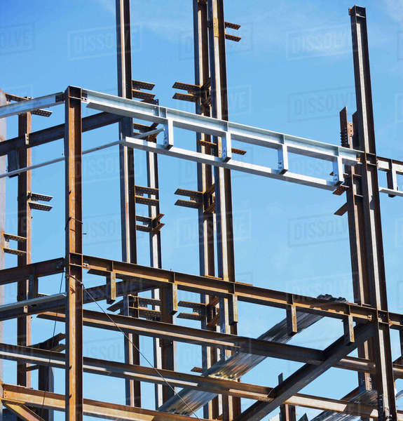 Construction site beams - Stock Photo - Dissolve