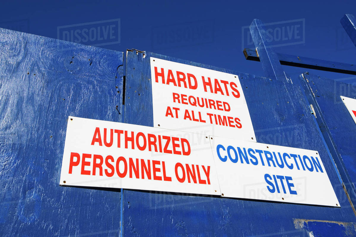 Construction signs - Stock Photo - Dissolve