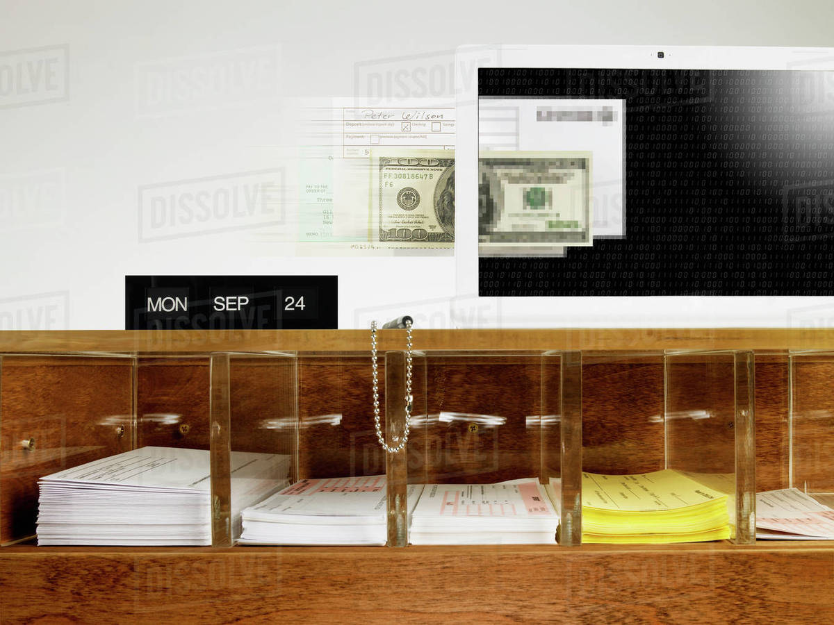 Bank counter - Royalty-free Stock Photo | Dissolve