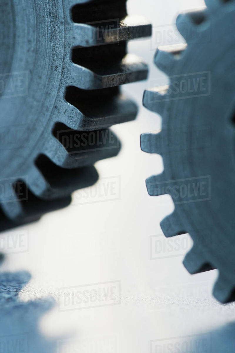 Close up of cog wheels - Royalty-free Stock Photo | Dissolve