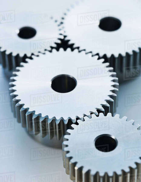 Close up of cog wheels - Royalty-free Stock Photo | Dissolve
